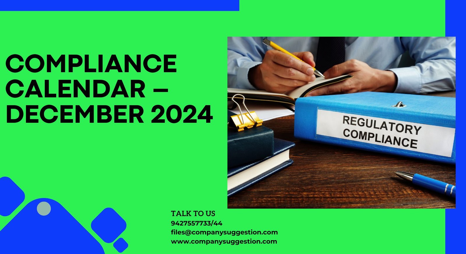 Compliance Calendar – December 2024 | Company Suggestion